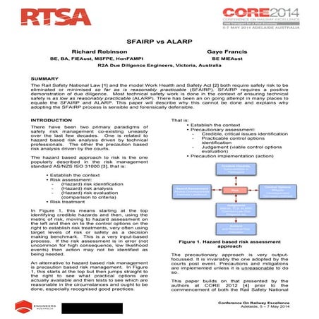 Core 2014-paper-SFAIRP vs. ALARP | PDF