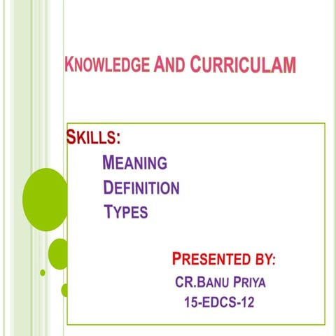 Skill and its types | PPTX