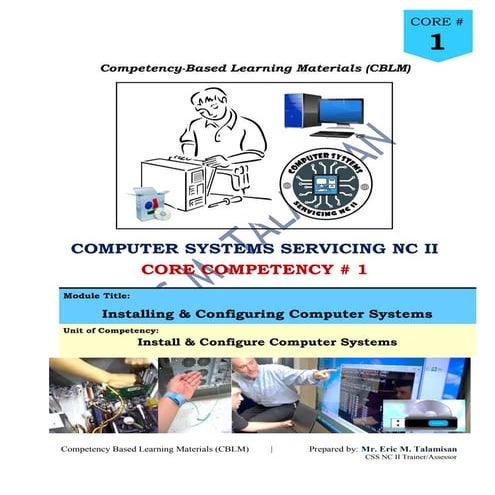 Css Core 1 Install And Configure Computer Systems And Networks Pdf