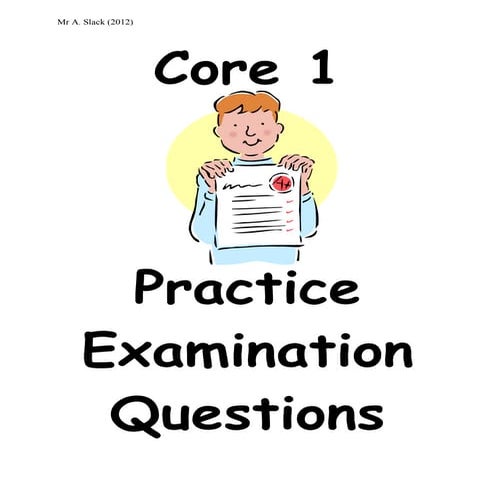 Core 1 revision booklet edexcel | PDF