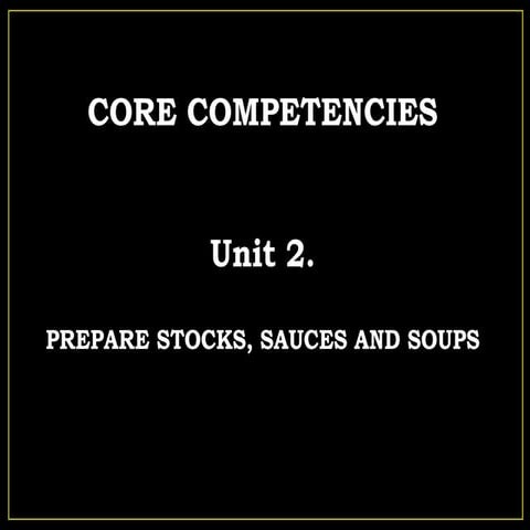 CORE competency of Cookery Qualification | PPTX
