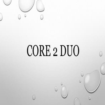 Core 2 duo | DOCX
