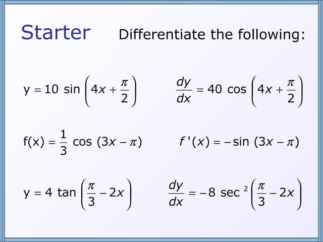Core 4 Integrating Trigonometric Functions 1 Ppt