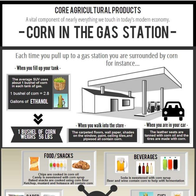 Core Agricultural Products: Corn In The Gas Station | PDF