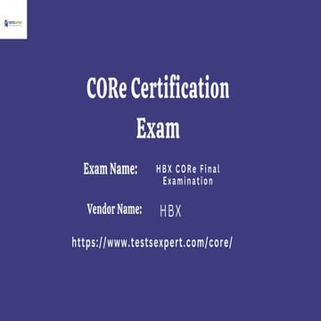 Unlocking Success A Comprehensive Guide to the CORe Certification Exam | PDF