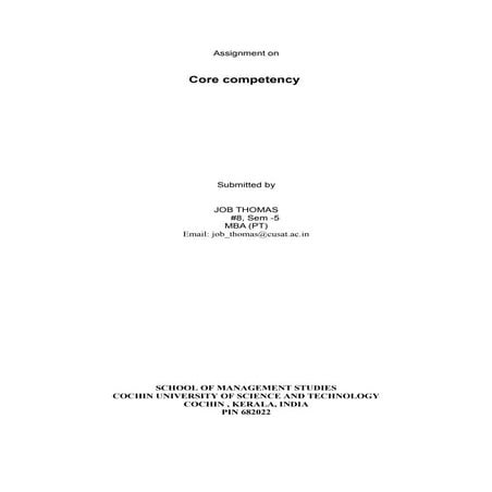 Core competency | DOC