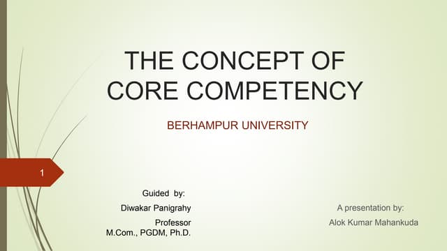 Core competence matrix diagram | PPT | Business | Business and Finance