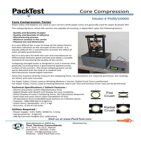 Core compression tester p500 d p1000d 2018 | PDF
