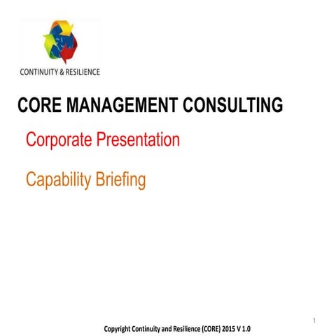 CORE MANAGEMENT CONSULTING | PPT
