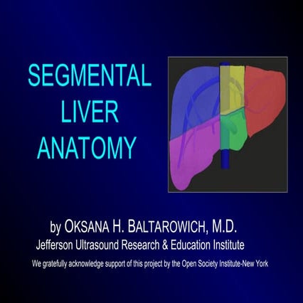 Liver segments on ultrasound | PPTX