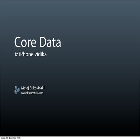 Core Data | PDF