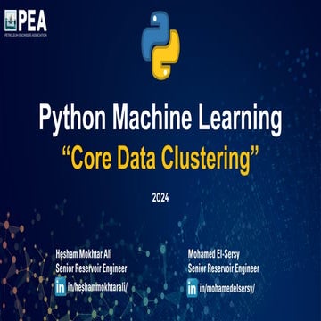 Phython Machine Learning Core Data Clustering | PDF