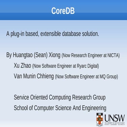 Core Db Framework Ppt 0746