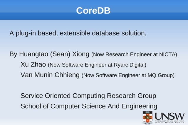 Core Db Framework Ppt 0746