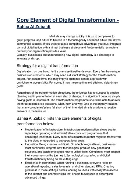 Digital Transformation How To Scope And Execute Strategypdf