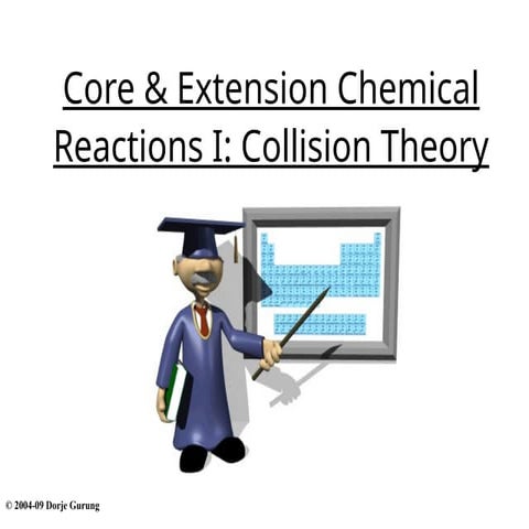 Core & Extension Chemical Reactions- Speed I Collision Theory.pptx