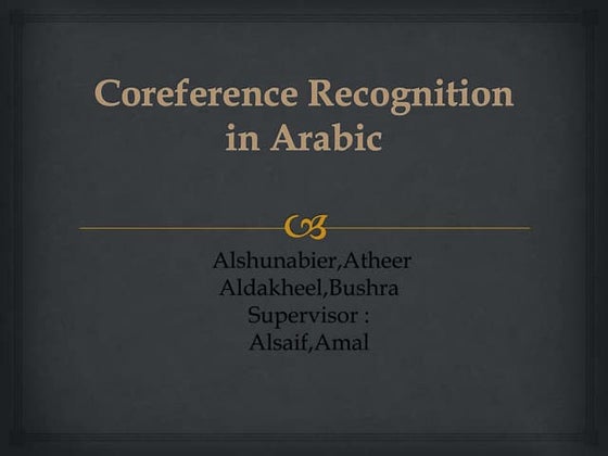 Speech recognition for arabic | PPT