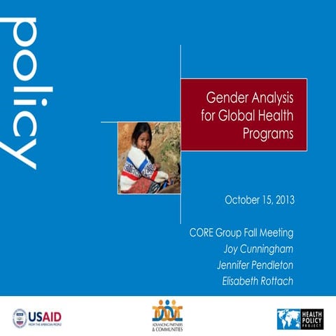 Gender Analysis for Global Health_10.15.13