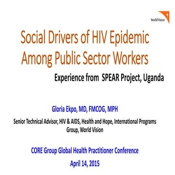 Social Drivers of the HIV and AIDS Epidemic_Ekpo | PPT