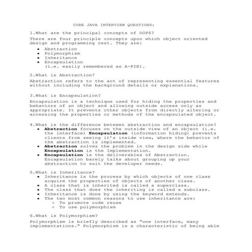 Corejavainterviewquestionsdoc 