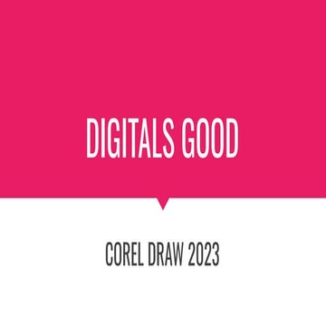 Corel Draw 2023 Features and Key points. | PDF