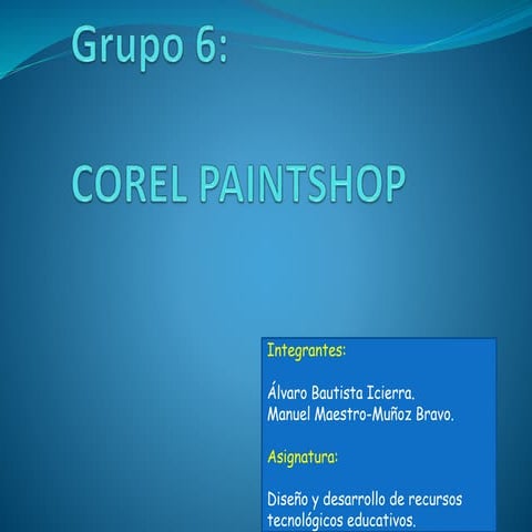 Corel paintshop presentación | PPTX