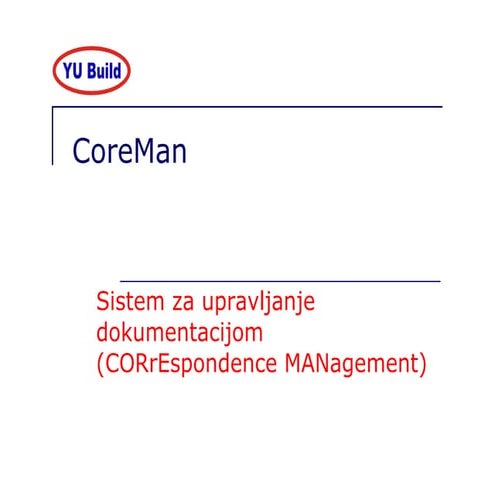 Coreman Prezentacija | PDF