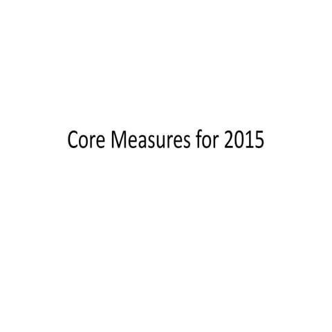 Core measures | PPTX