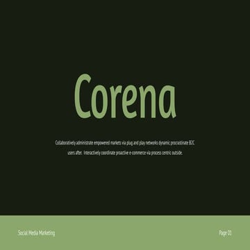 Corena Presentation : Dark Color Version | PPT