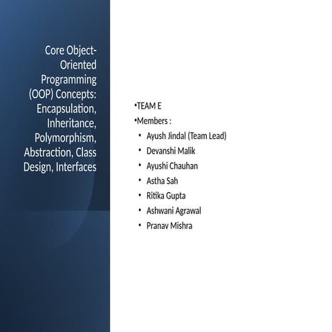 Core_OOP_Concepts_Presentation_For_Interview | PPTX