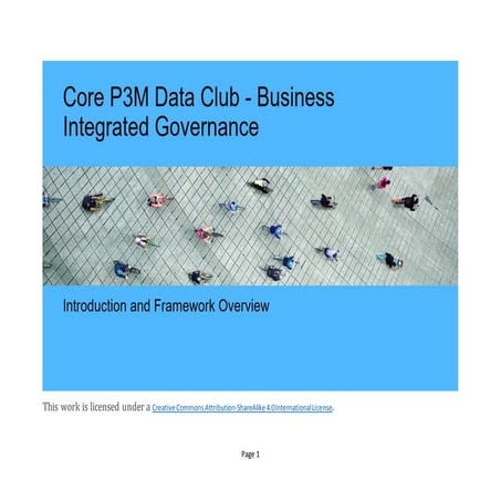 Introduction to the Core P3M Data Model and Business Integrated (P3M ...