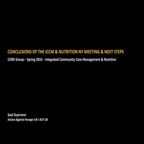 Integrated Community Case Management_Guerrero | PDF