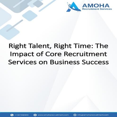 Core Recruitment Company | Core Staffing Services | PPTX