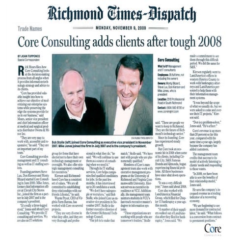 Core RTD Article Nov 2009 | PDF