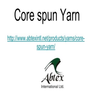 Core spun yarn for sale | PPT