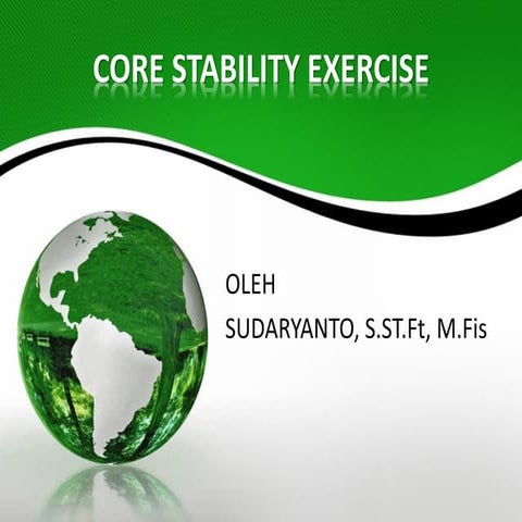 Core Stability Exercise | PDF