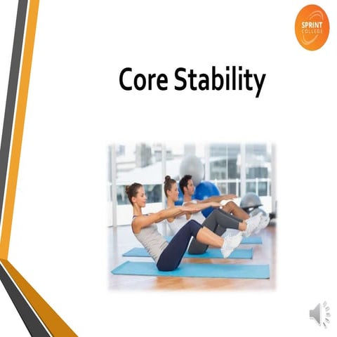 Core Stability And Exercises | PPTX