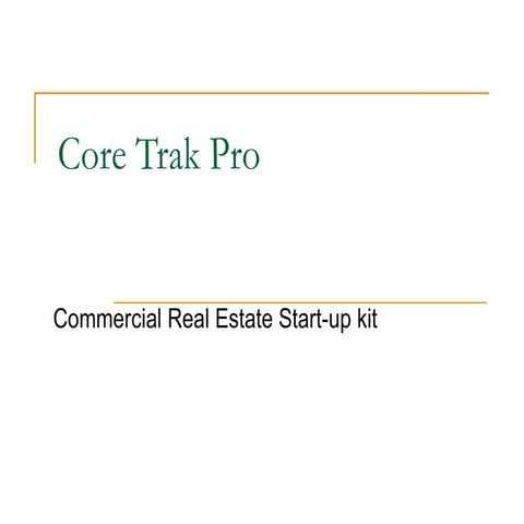 Core Trak Pro | PPT