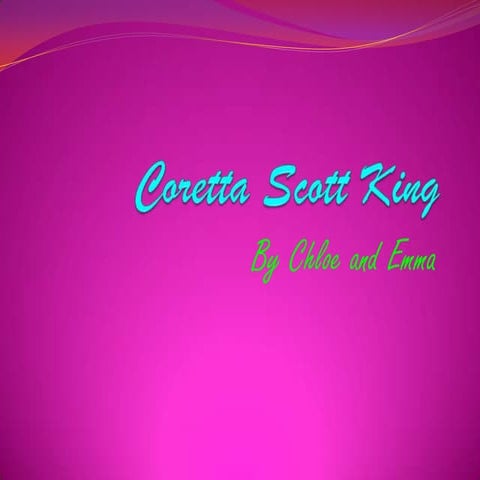 Coretta scott king | PPT
