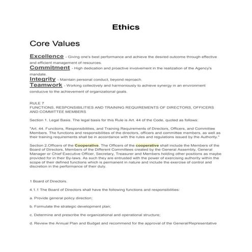 Core values | PDF