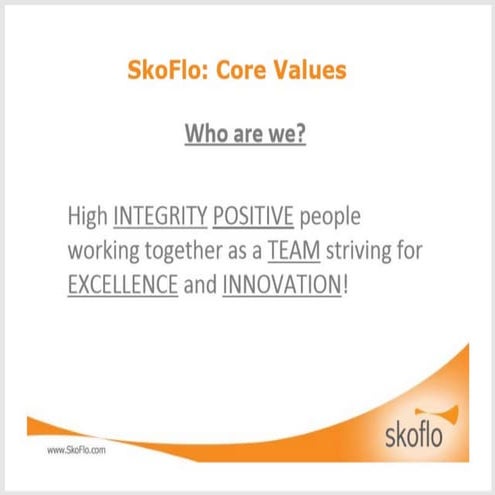SkoFlo Core values | PDF