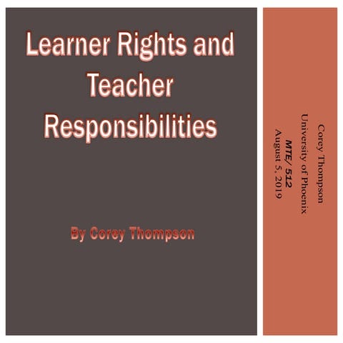 Learner Rights and Teacher Responsibilities 8-5-2019_update2 | PPTX