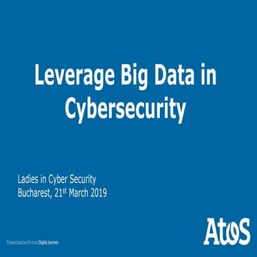 Leverage Big Data In Cybersecurity Ppt