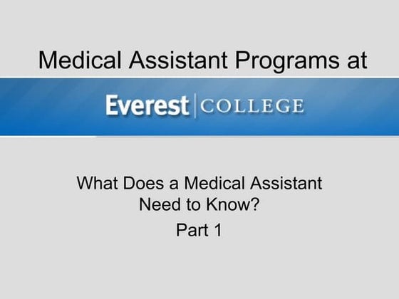 Medical Assistant Powerpoint | PPT