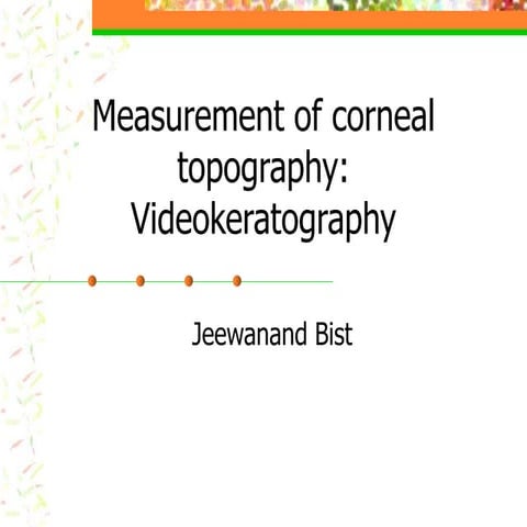 Corneal topography...ppt