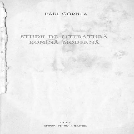 Cornea, Paul - Studii de literatura romana moderna - scan lipsa 278-279 ...