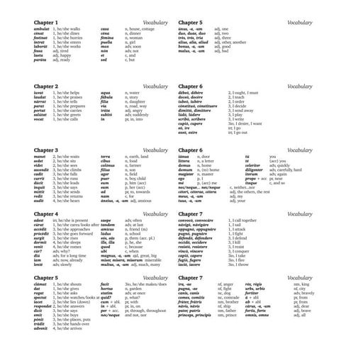 Cornell latin words, 8 pp | PDF