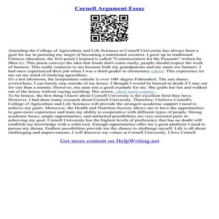 Cornell Mba Essays | PDF