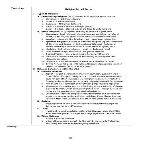 Cornell notes 3 (teacher) | DOC