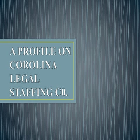 Corolina legal staffing HR company
